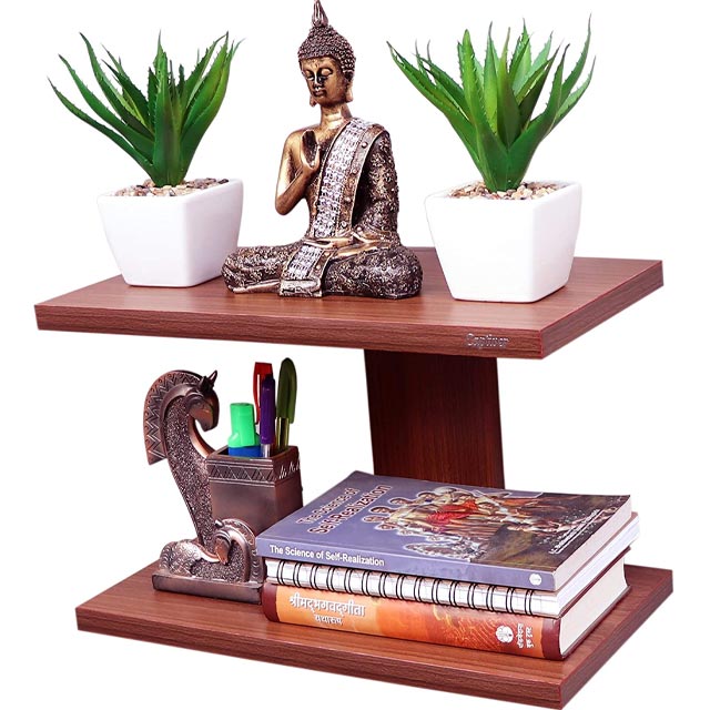 Classcomfort | Engineered Wood Wall Mounted Decorative Shelf Stand ...